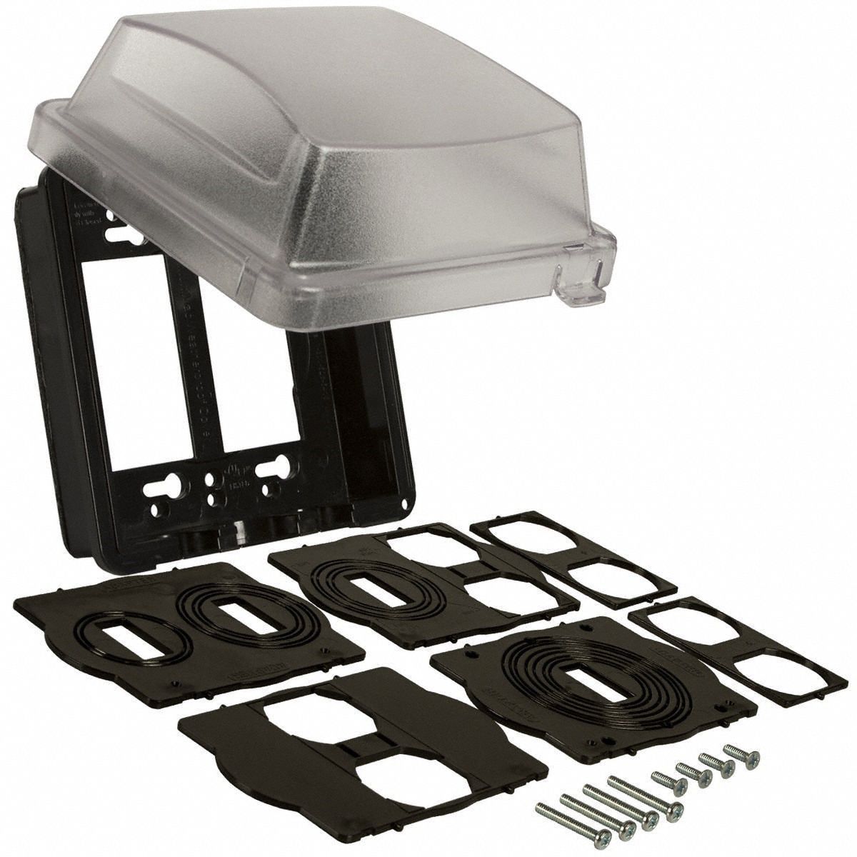 TAYMAC While In Use Weatherproof Cover: Polycarbonate, 3 in Dp ...