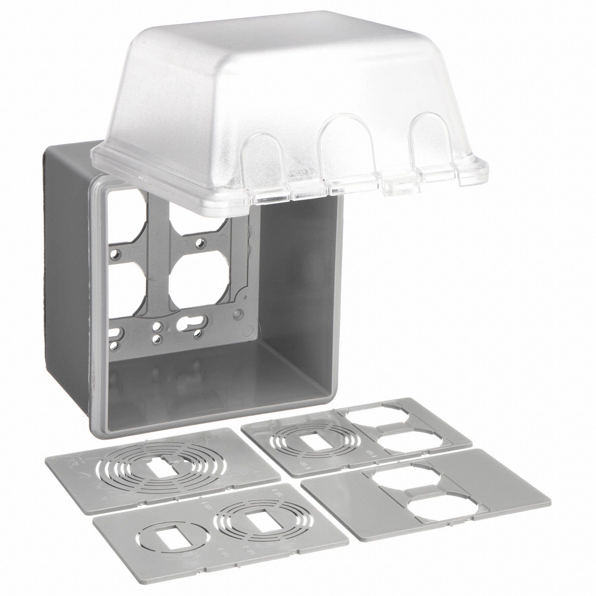 TAYMAC While In Use Weatherproof Cover: Polycarbonate, 4 3/4 in Dp ...