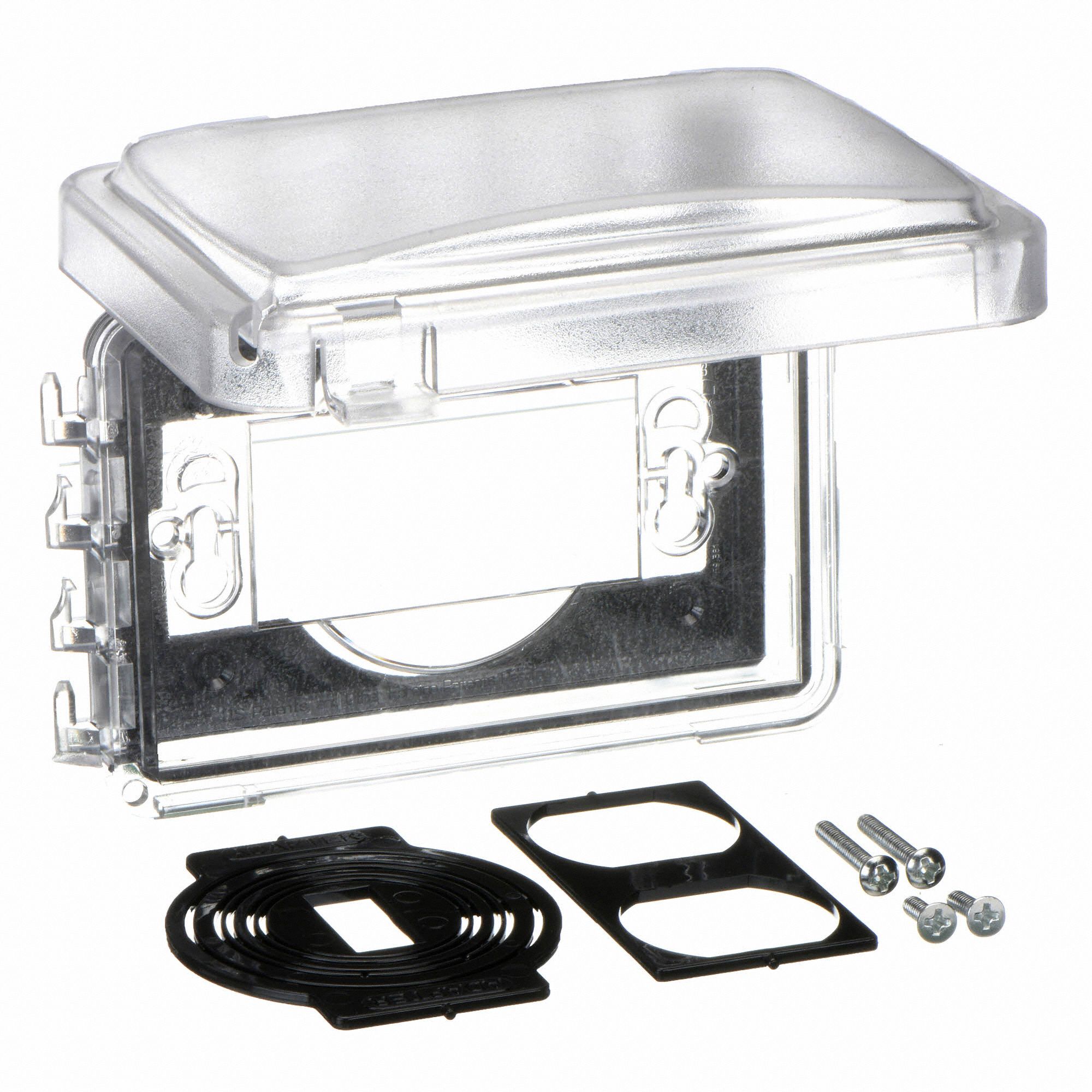 TAYMAC While In Use Weatherproof Cover: Polycarbonate, 1 7/16 in Dp ...