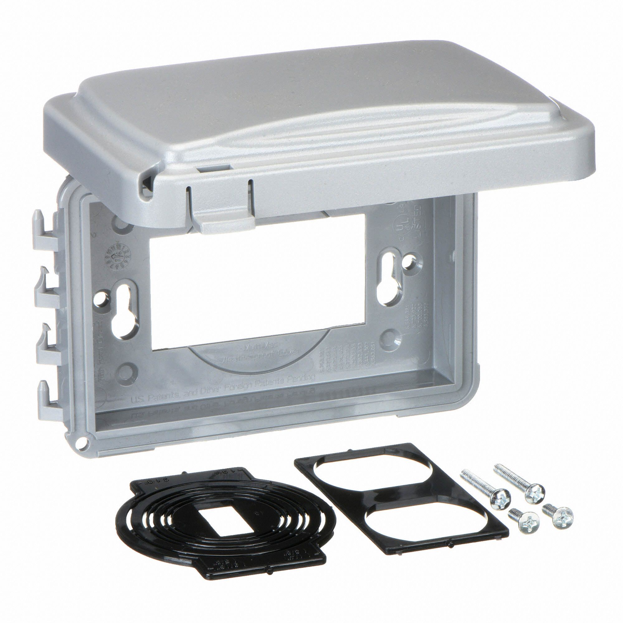 TAYMAC While In Use Weatherproof Cover: Polycarbonate, 1 7/16 in Dp ...