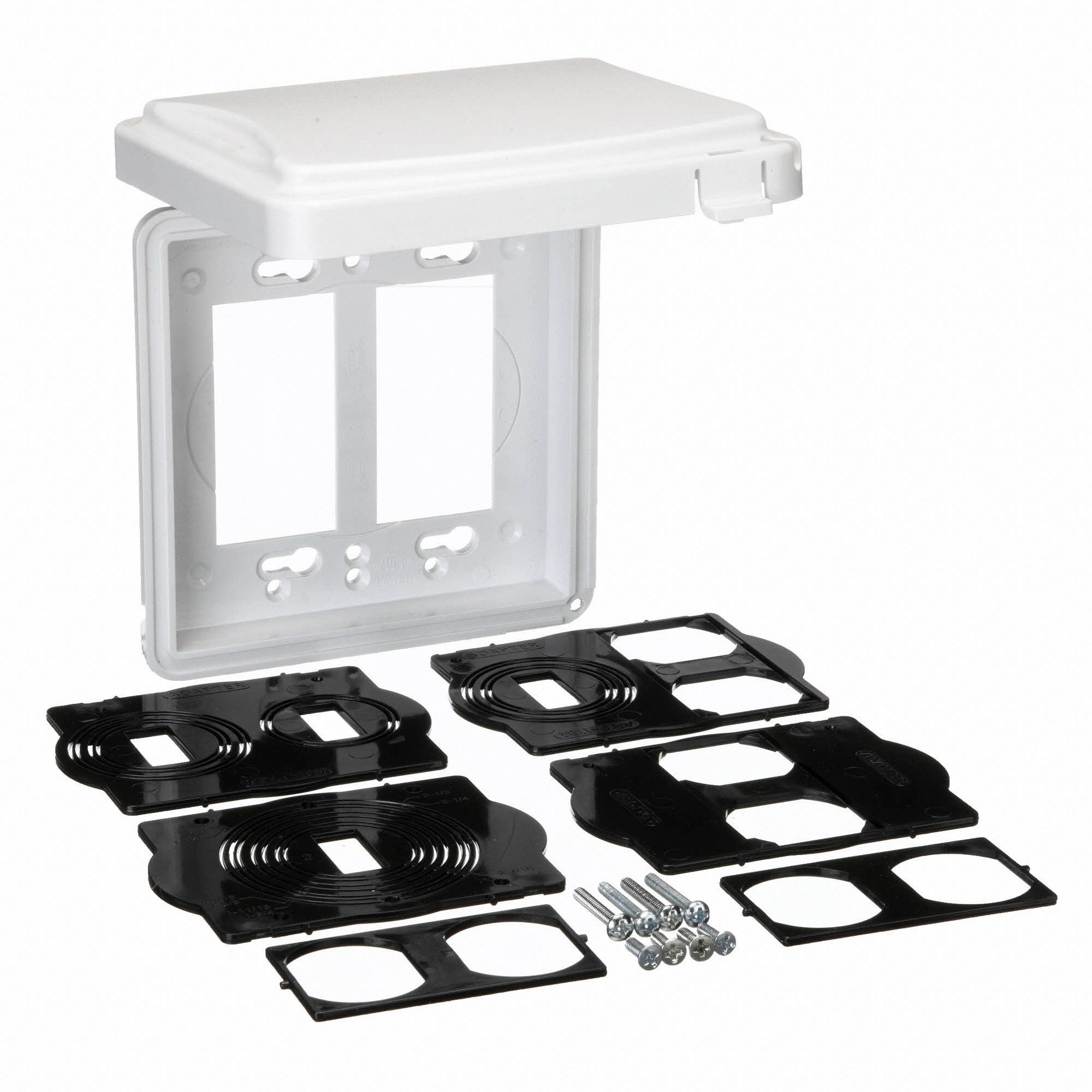 TAYMAC While In Use Weatherproof Cover: Polycarbonate, 1 7/16 in Dp ...