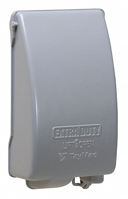 TAYMAC While In Use Weatherproof Cover: Die-Cast Metal, 2 1/4 in Dp ...