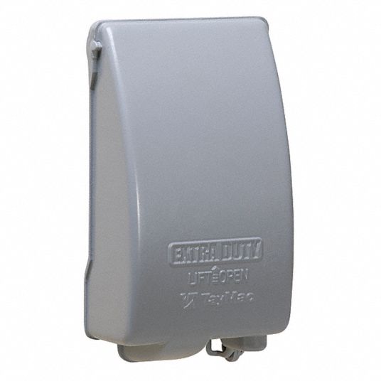 TAYMAC While In Use Weatherproof Cover: Die-Cast Metal, 2 1/4 in Dp ...