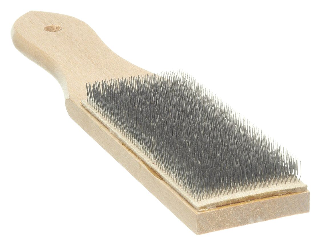 8 1/2 in Overall Lg, Steel Wire Bristles, File Cleaner - 38RK58 ...