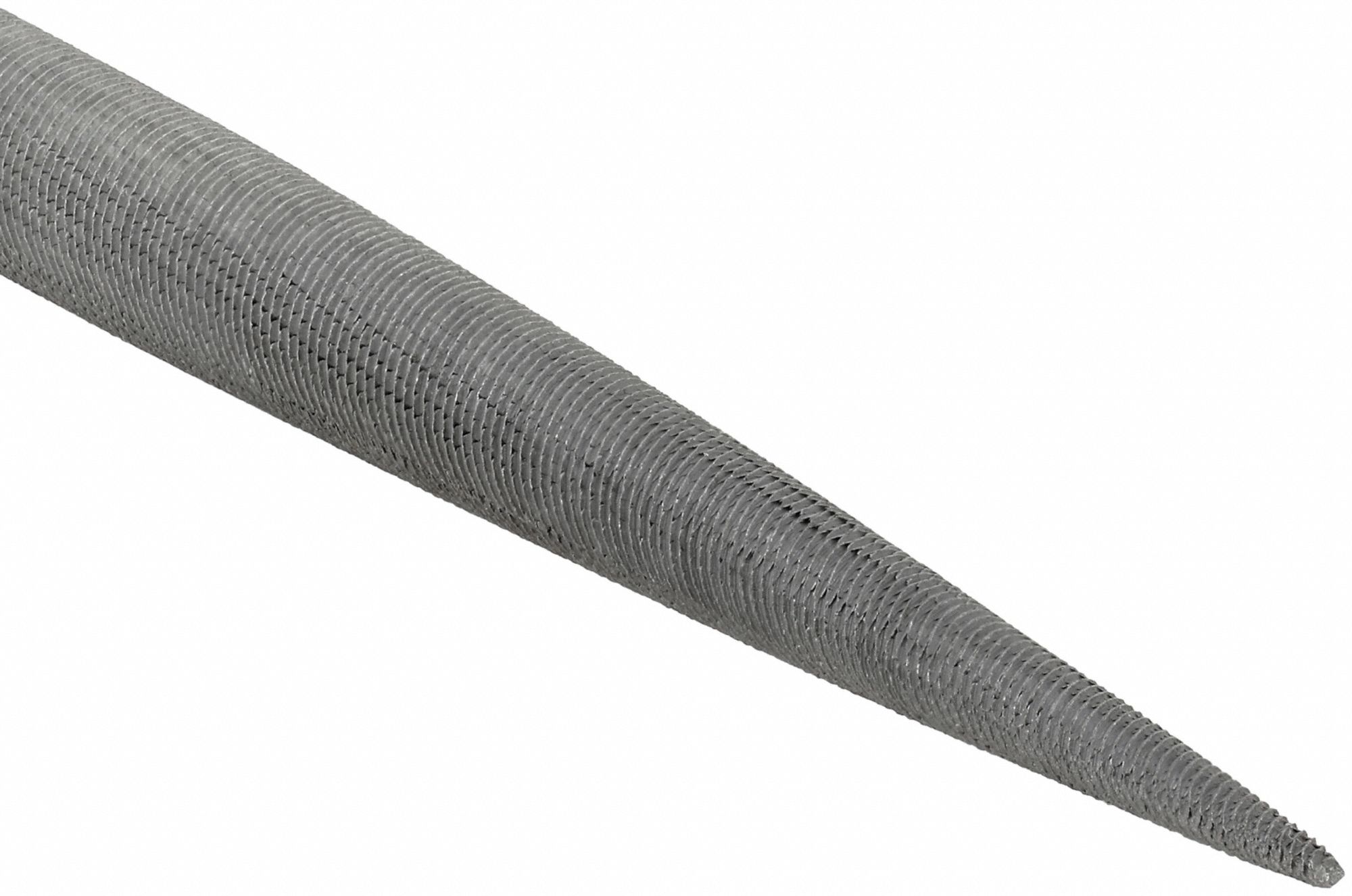 SIMONDS Precision File: 6 in Lg, 1/4 in Wd, 1/4 in File Dia, 1/4 in ...