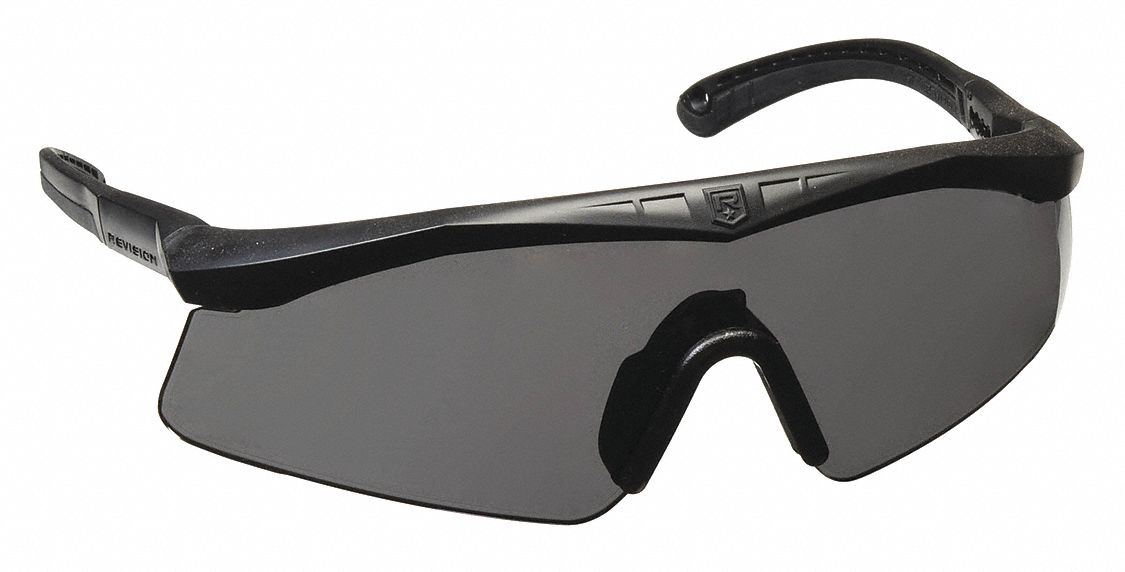 Revision Military Wraparound Frame Half Frame Military Safety Glasses 38rl694 0076 9814