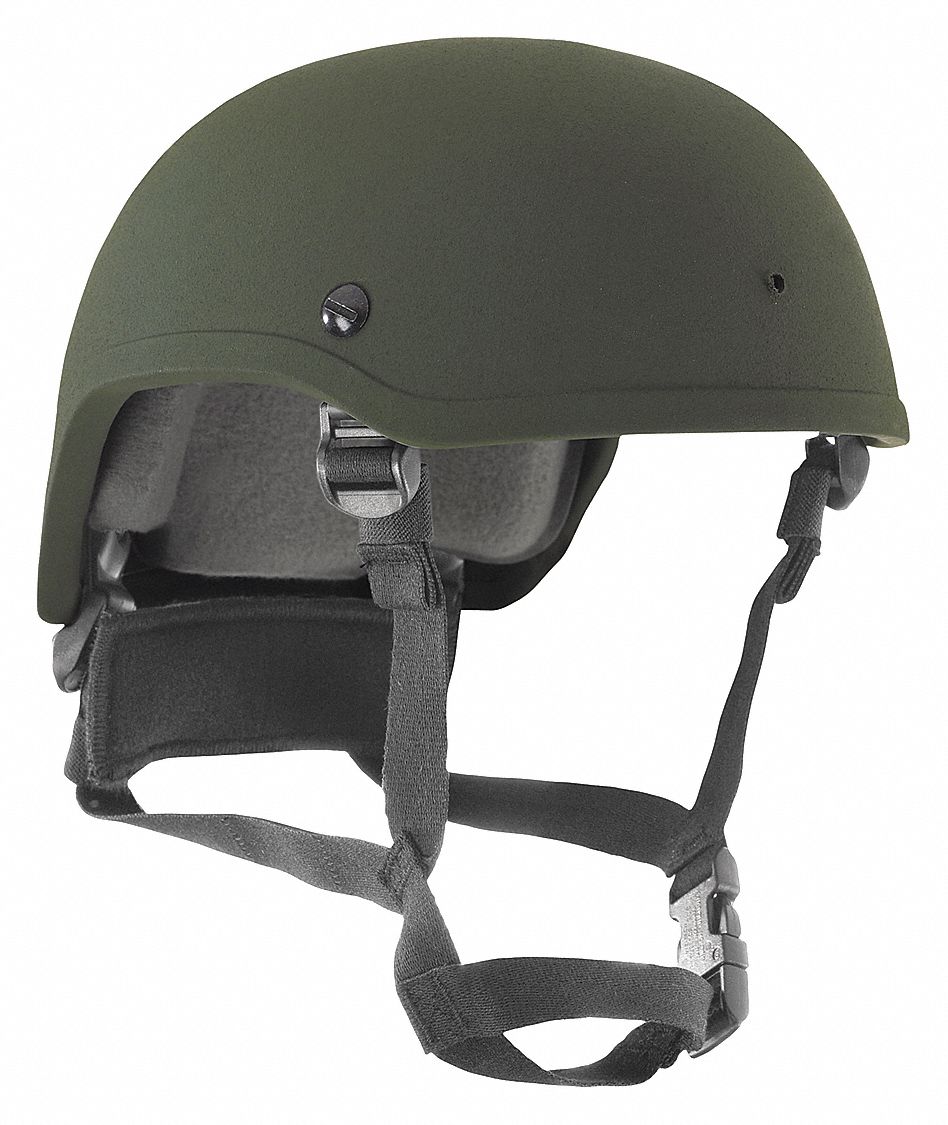 REVISION MILITARY Ballistic Helmet, Fits Hat Size: M, Aramid, OD Green ...