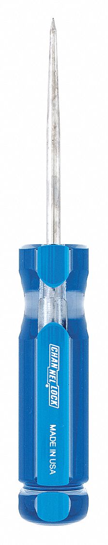 6 45/64 in Overall Lg, Fluted Screwdriver Handle, Scratch Awl - 38RW55 ...