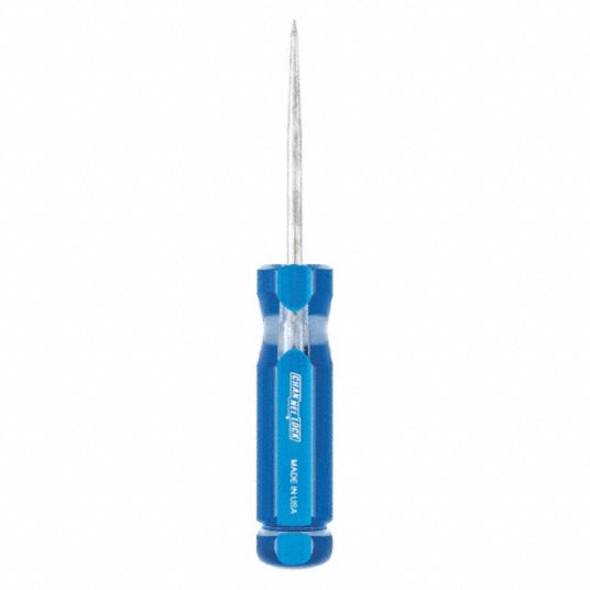 6 45/64 in Overall Lg, Fluted Screwdriver Handle, Scratch Awl - 38RW55 ...