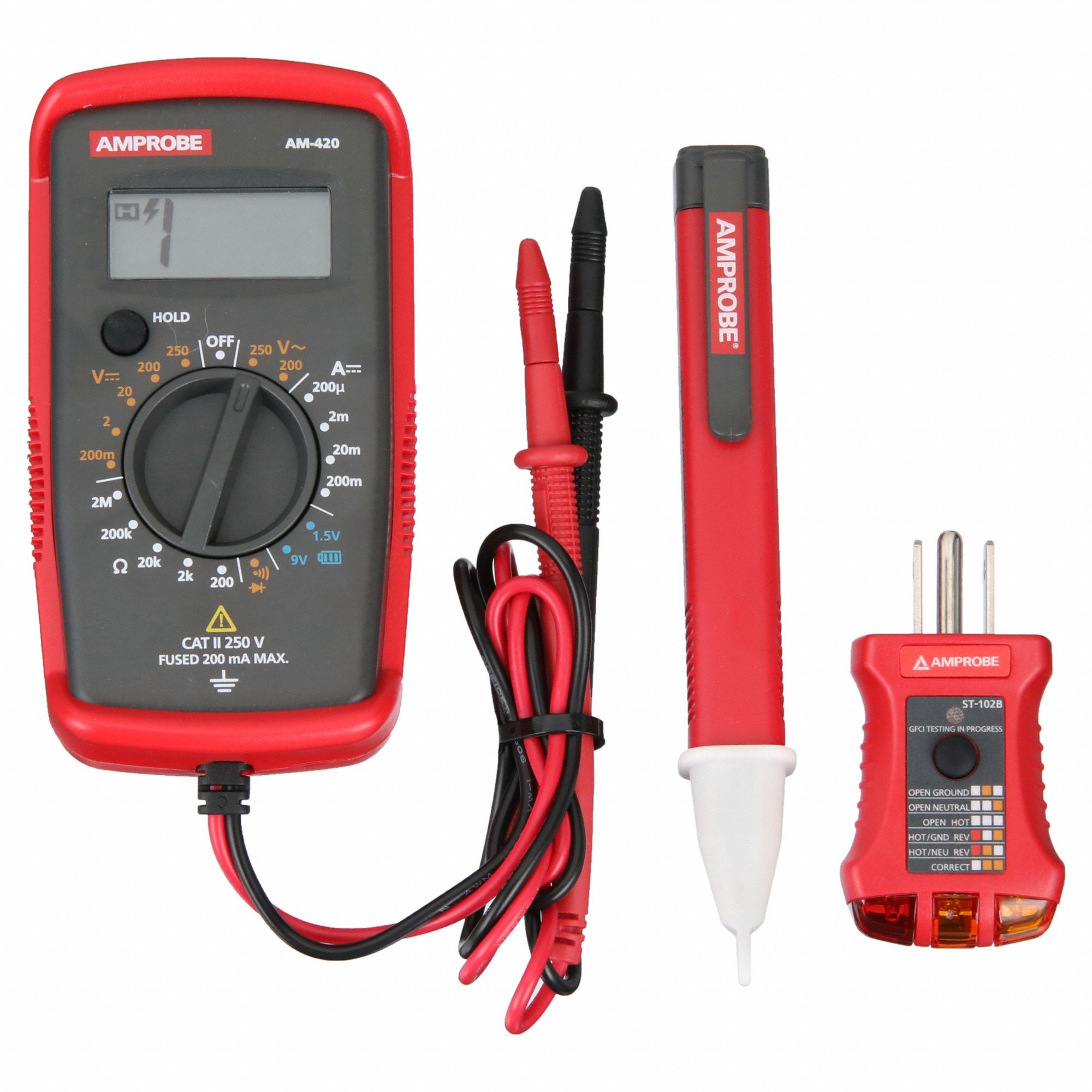 AMPROBE, Electrical Test Kit - 38RX04|PK-110 - Grainger