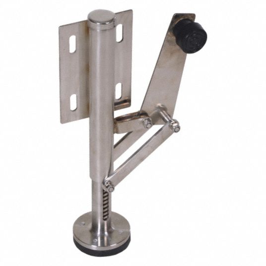 15 15/16 in Floor Lock Retracted Ht, Stainless Steel, Side-Mount Floor ...