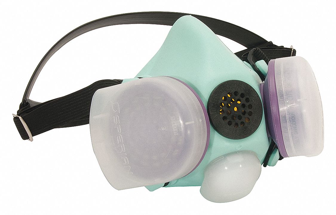 Half Mask Respirator, S, Includes P100 Particulate Filter, Filter ...