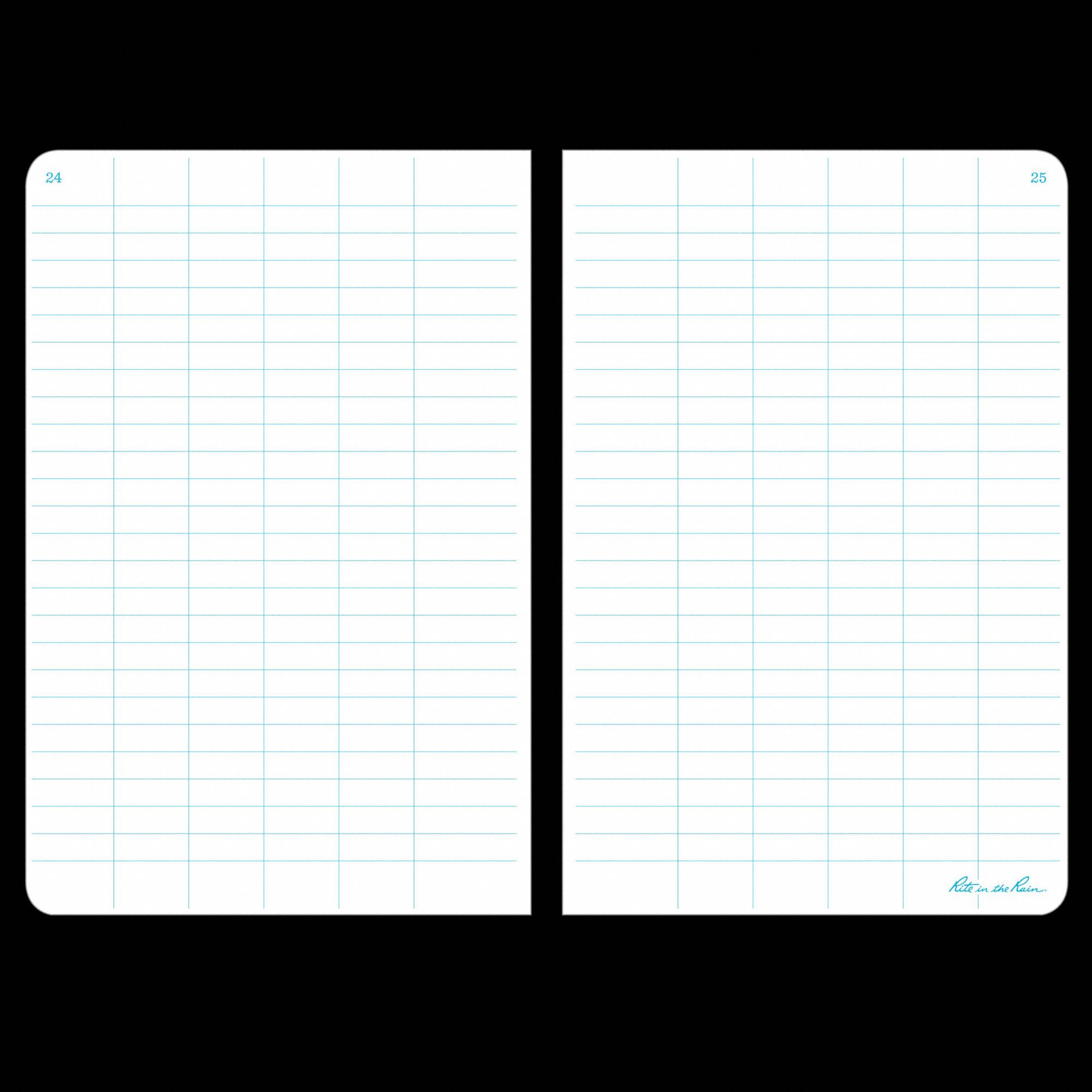 RITE IN THE RAIN All Weather Notebook: Level, 4-5/8 in x 7 in Sheet ...