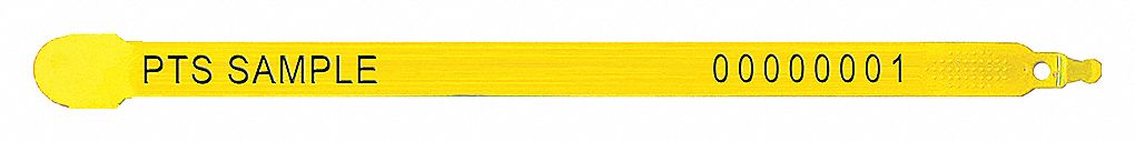 WFS USA PLASTIC TRK SEAL YEL 3/8X7-1/2 1M - Security Seals ...