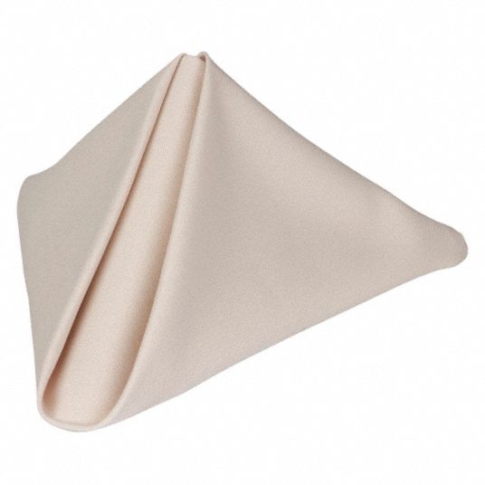 PHOENIX, Beige, 18 in, Napkin - 38TU44|PN1818-BE - Grainger
