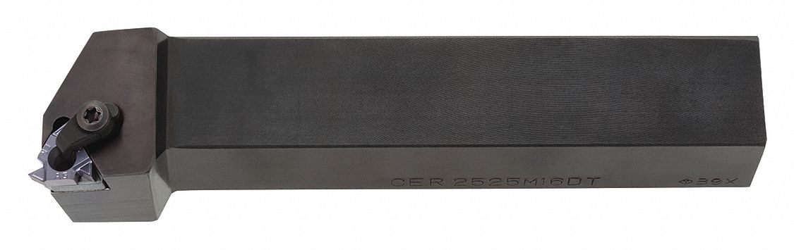 TUNGALOY, Right Hand, 1 in Shank Wd, Indexable Thread Turning Tool ...