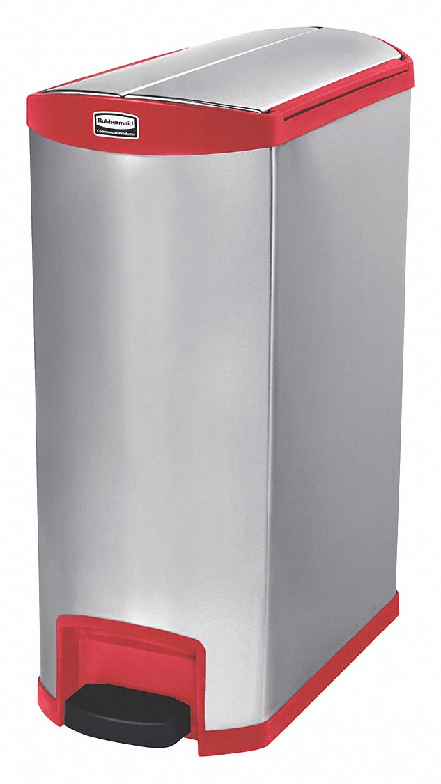 24 gal, Rectangular, Red - Grainger