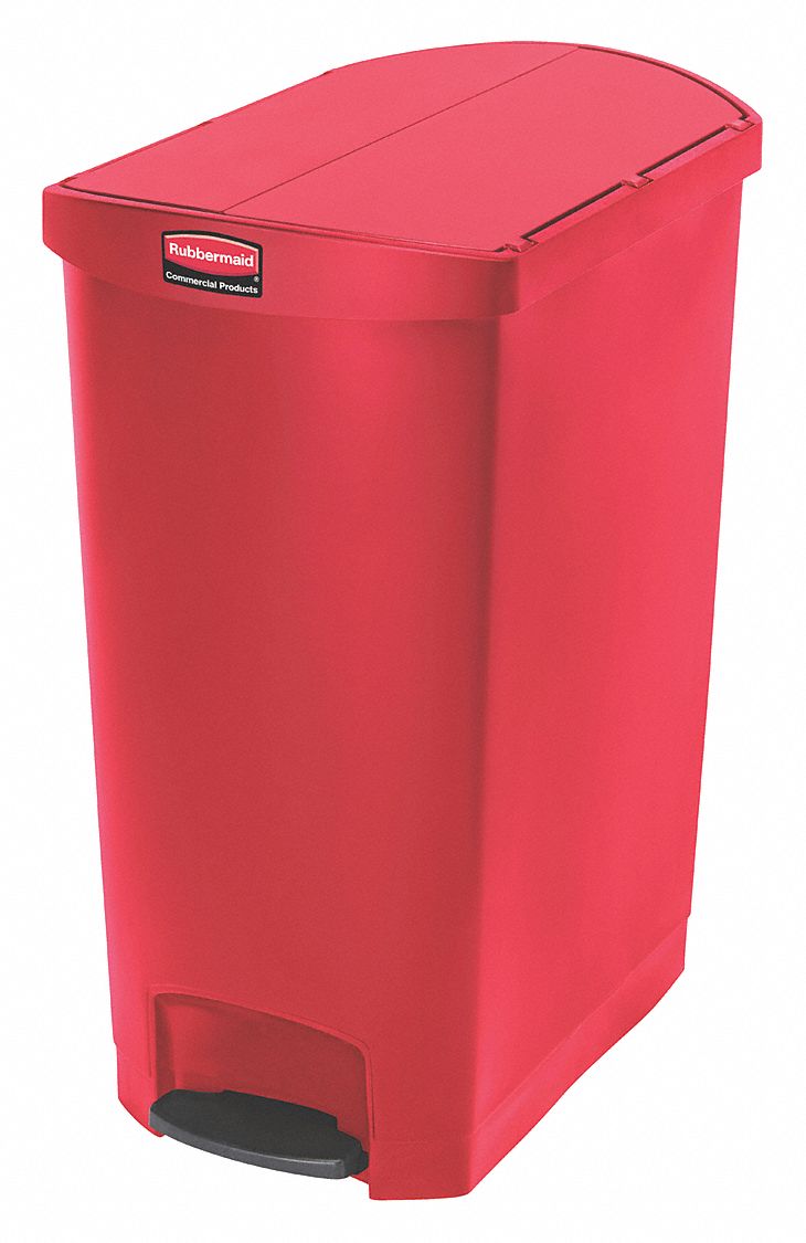 24 gal, Rectangular, Red - Grainger