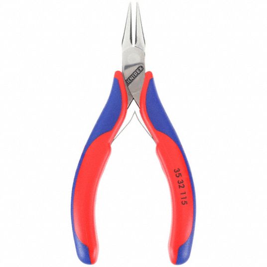 3/4 in Max Jaw Opening, 4 1/2 in Overall Lg, Round Nose Plier - 38UT13 ...