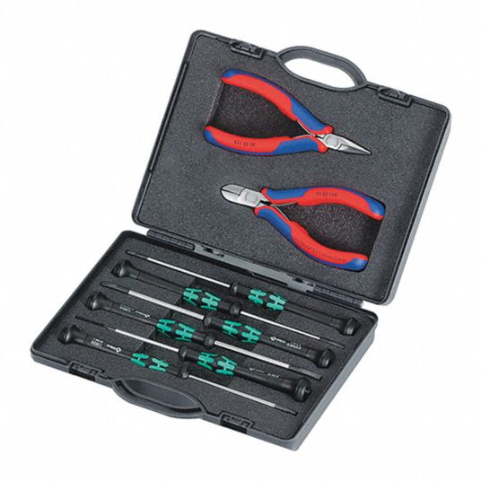KNIPEX Precision Plier Set: 8 Pliers, Spring Return - 38UT30|00 20 18 ...
