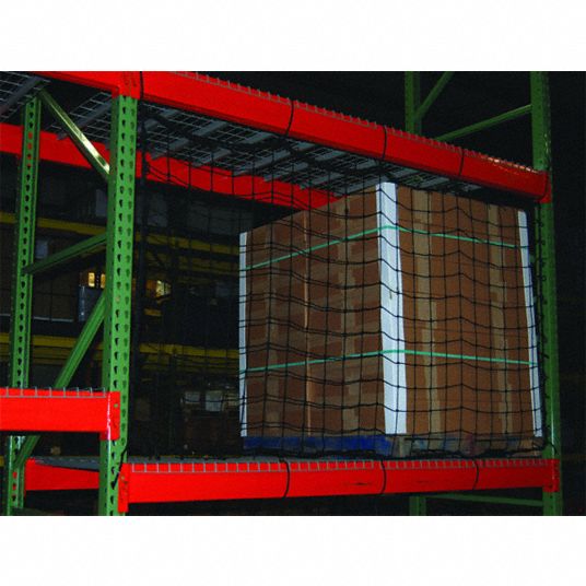 VESTIL, 111 in x 48 in, Nylon, Pallet Rack Netting - 38UU88|PRN-111-4 ...