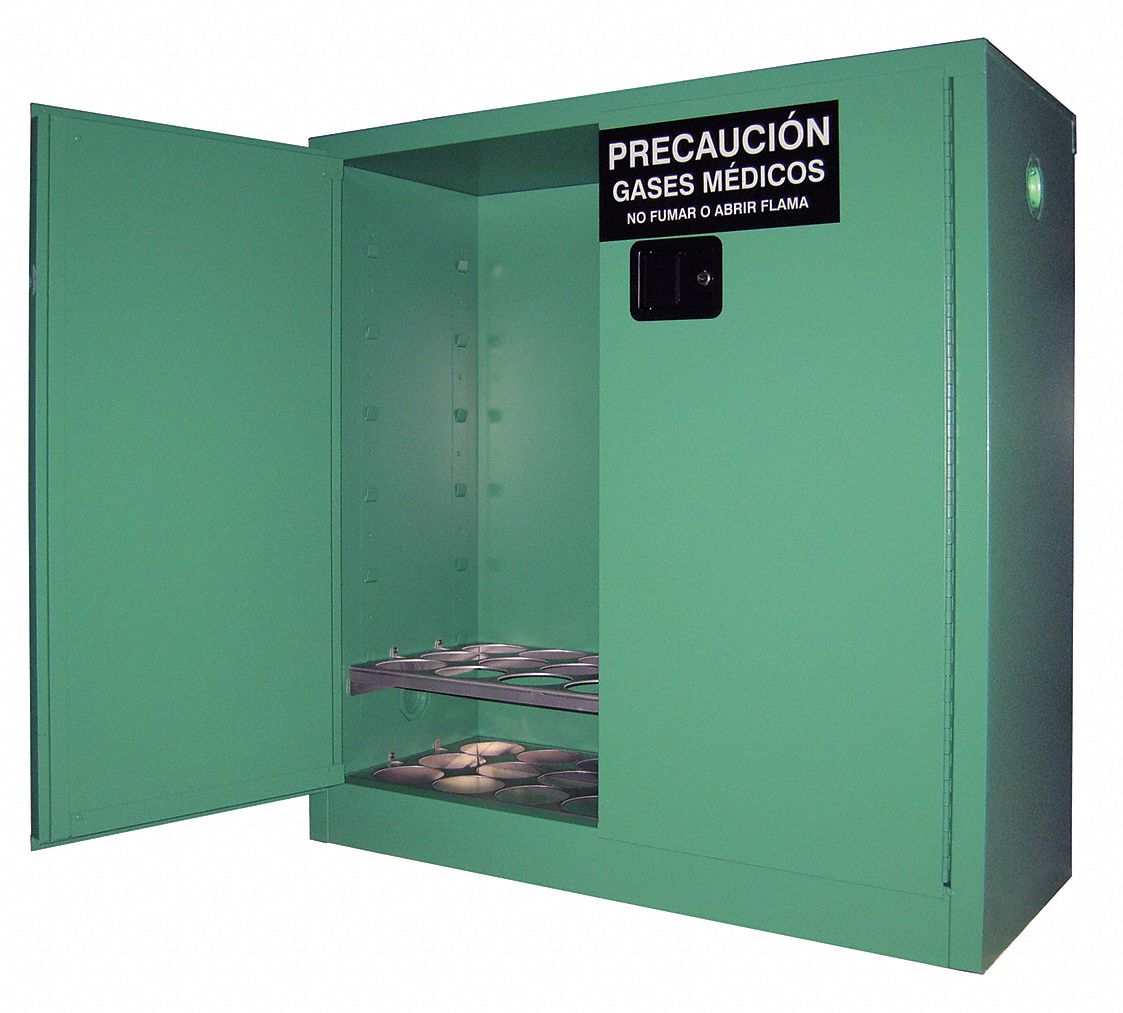 0 Horizontal Cylinders, 24 Vertical Cylinders, Cylinder Storage Cabinet ...