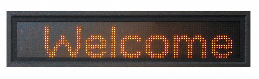 TAPCO Three Module LED Message Display, 82 in Display Width, 10 in ...