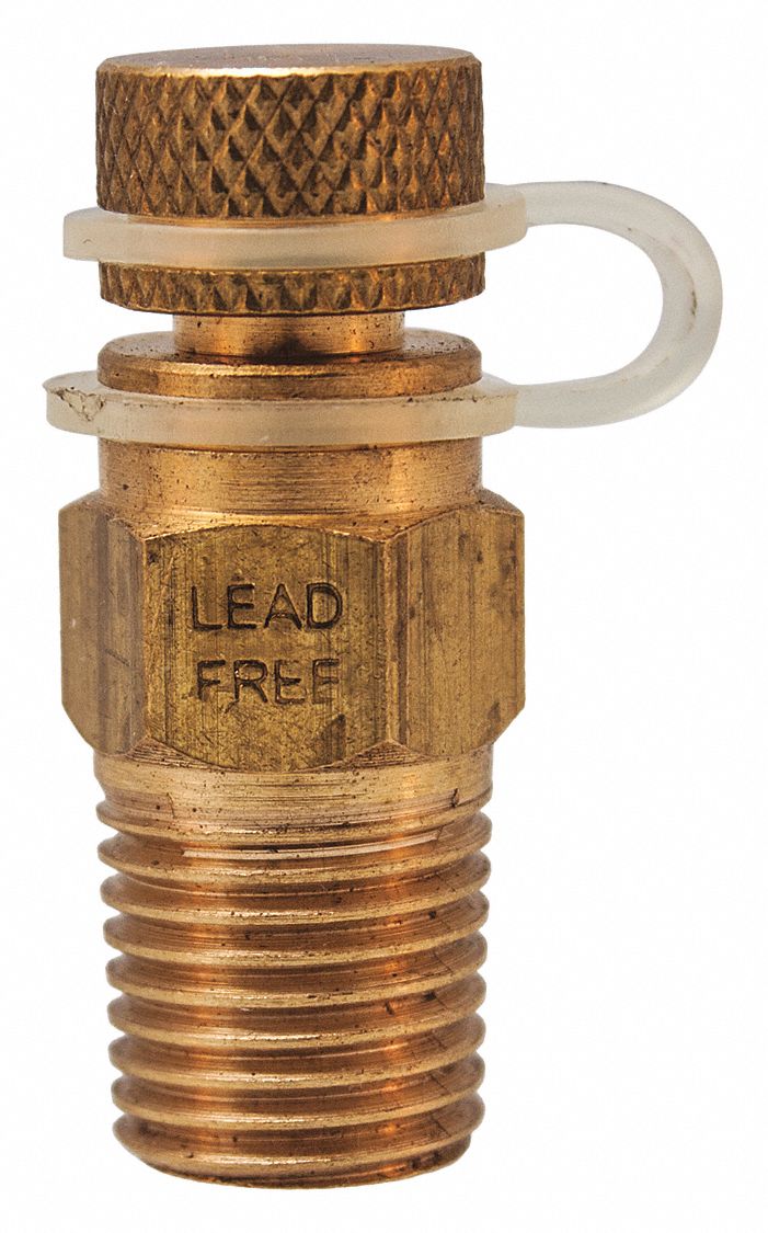WINTERS, Lead Free Brass, 1/4 in NPT, Pressure Test Plug - 38VL14 ...