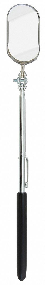 ULLMAN, 2 in L x 1 in W Mirror Size, Mirr. Mat. Glass, Inspection ...