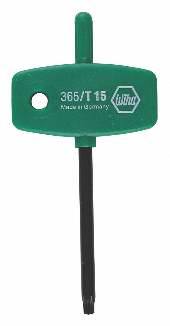 Torx Key, Tip Size T8, Black Oxide - Grainger