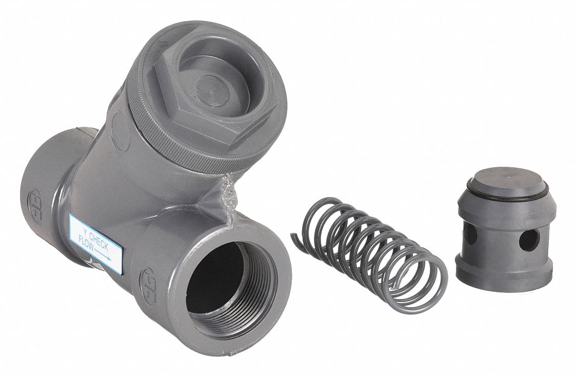 HAYWARD, Single Flow, Mechanism and Body Design, Y Check Valve - 38W117 ...