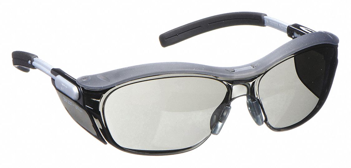 3M, Gray Lens, Half-Frame, Safety Glasses - 38W558|11412-00000-20 ...