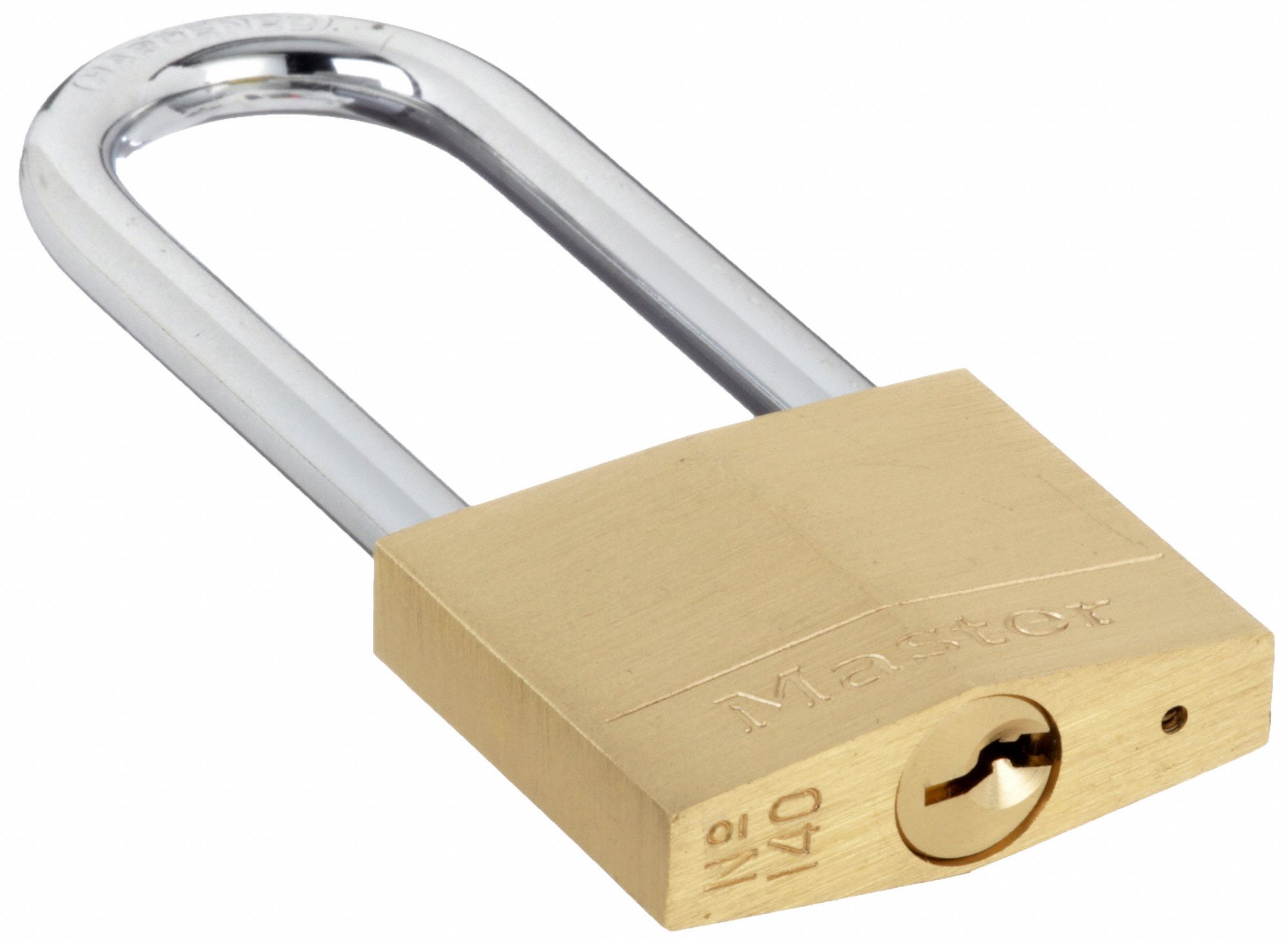 MASTER LOCK Padlock: 2 in Vertical Shackle Clearance, 13/16 in Horizontal Shackle Clearance, 1/4 ...