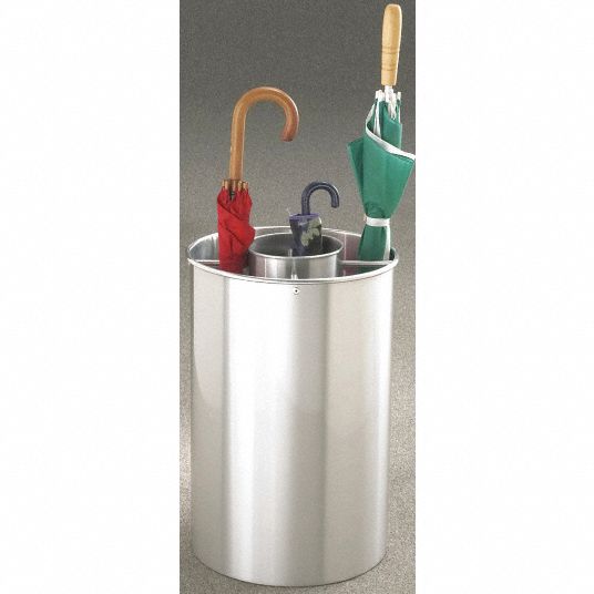 GLARO, 23 in Overall Ht, Satin Aluminum, Umbrella Stand - 38W826|259SA ...