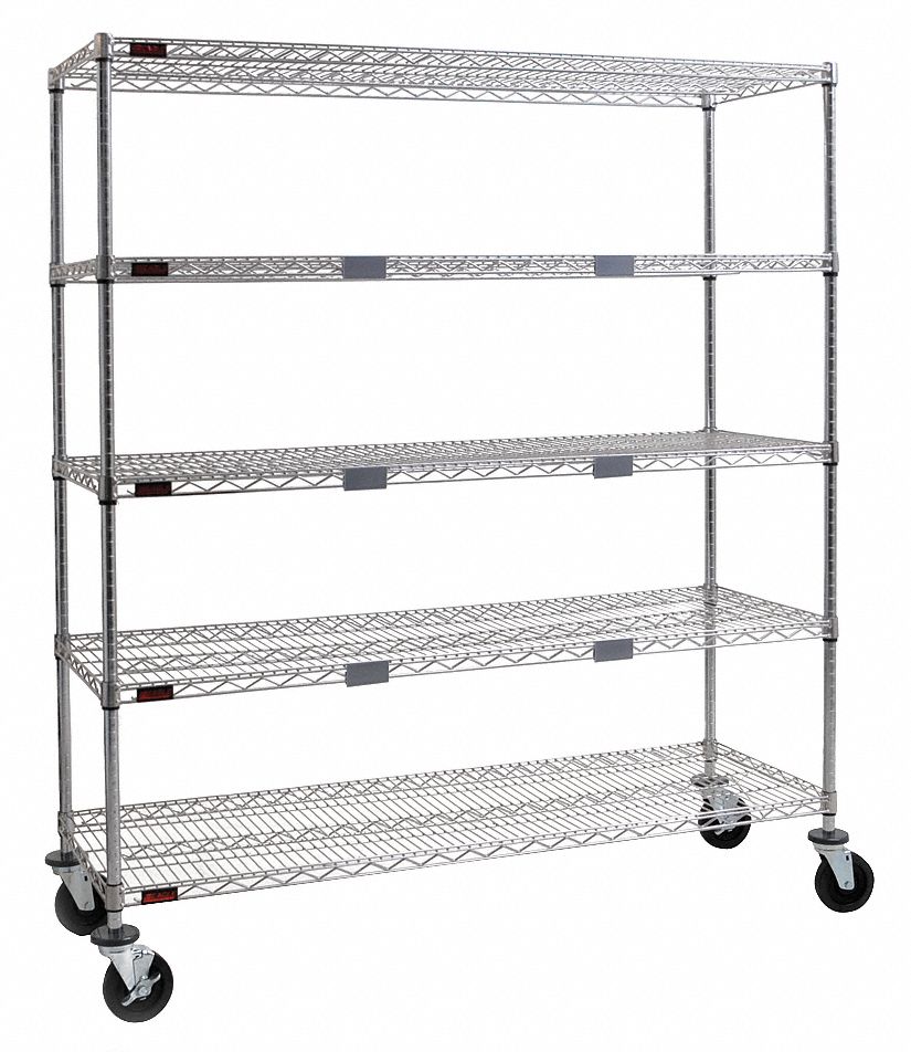 Exchange Cart, Number of Shelves 5 - Grainger