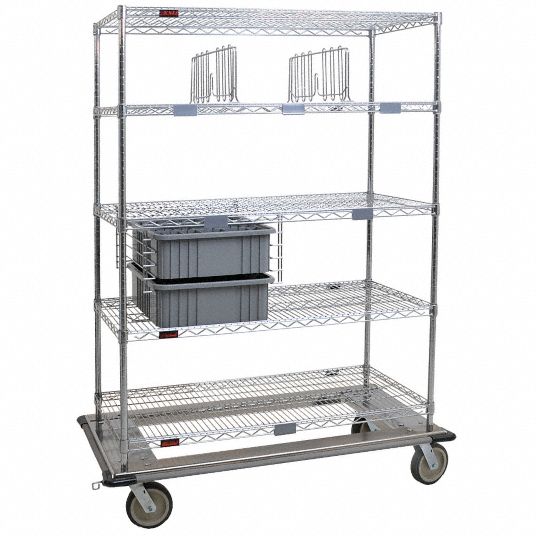 Exchange Cart, Number of Shelves 5 - Grainger