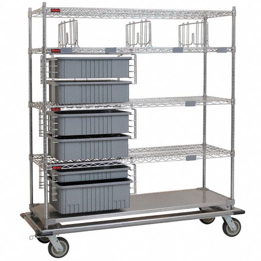 Exchange Cart, Number of Shelves 5 - Grainger
