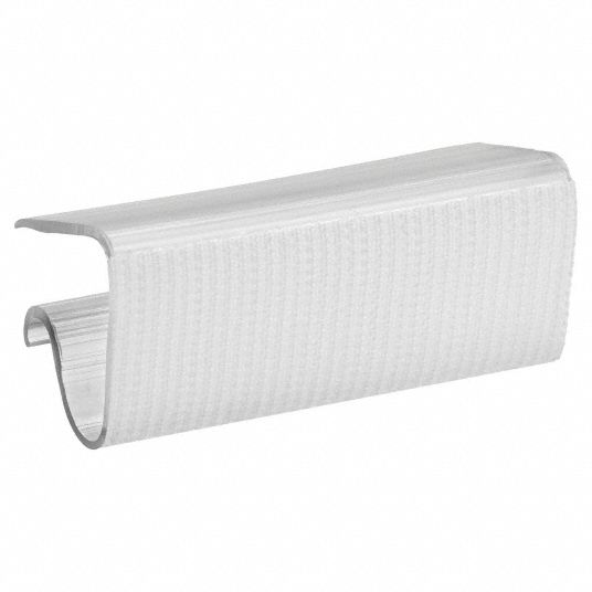 EZ CLIP BY FASTENATION, Clear, 2 1/2 in Overall Wd, Table Skirting ...