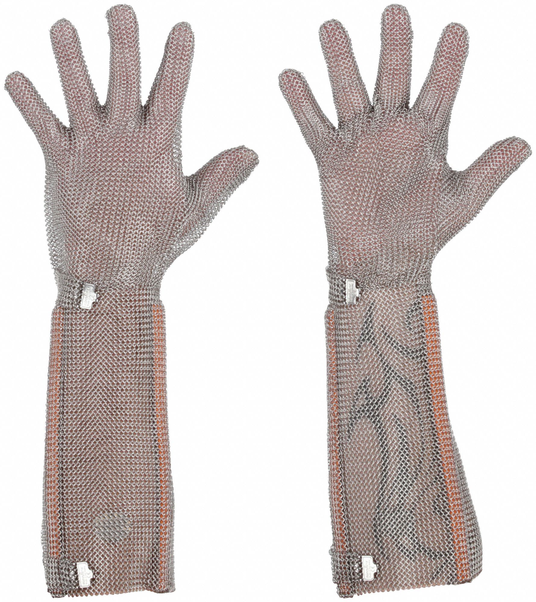 NIROFLEX USA, XL, Elbow, Chainmail Cut-Resistant Glove,XL/10 - 38XH15 ...