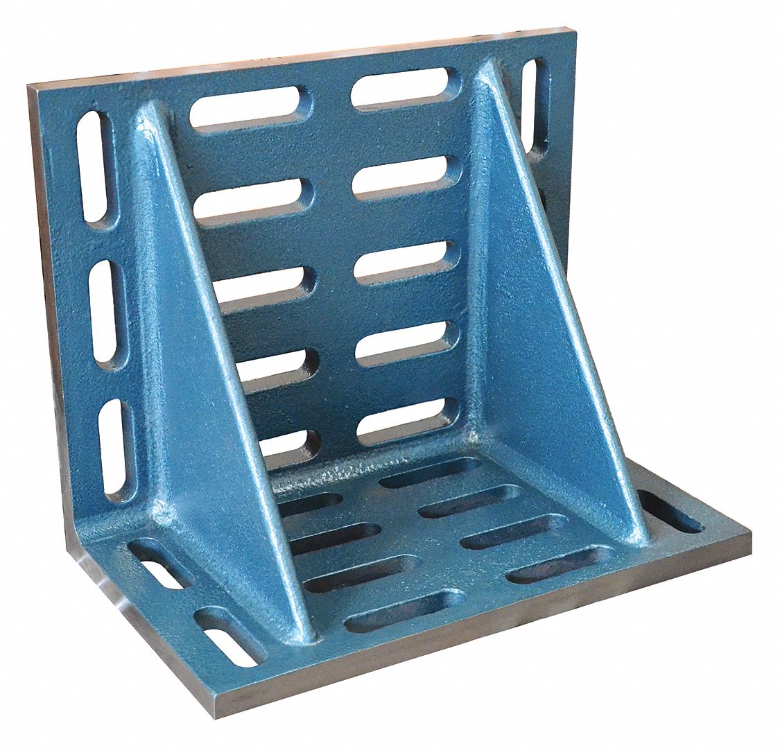 DAYTON Angle Plate, Steel Gray, Giant Slotted, Grade HT200, 9 x 12 ...