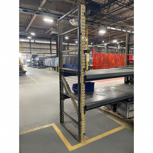 WIRECRAFTERS, 1 Bays, 45 in x 1 1/4 in x 96 in, Aisle Guard Side Panel ...