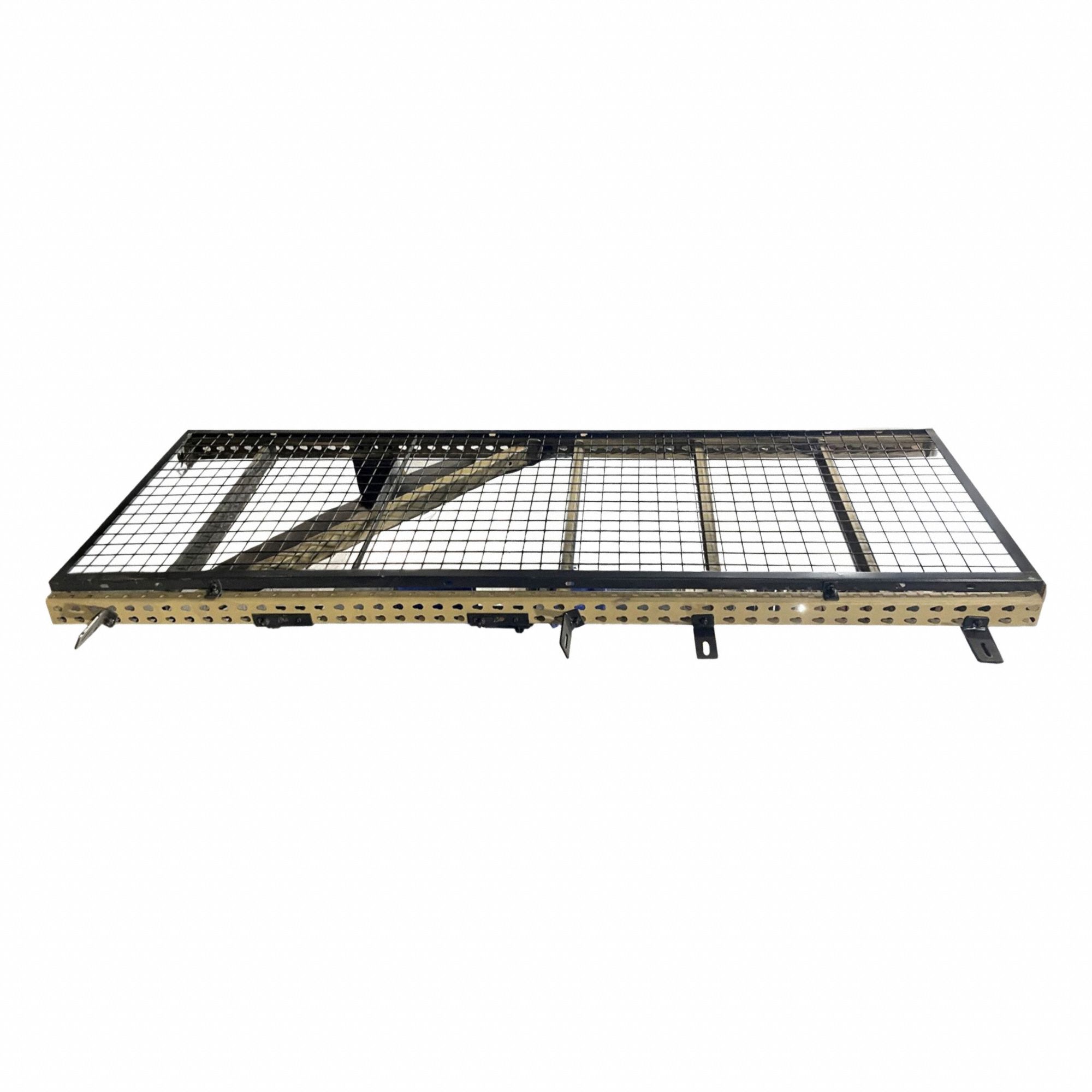 WIRECRAFTERS, 1 Bays, 45 in x 1 1/4 in x 96 in, Aisle Guard Side Panel ...