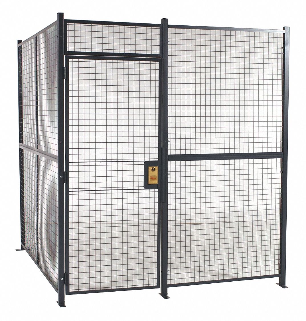RAPIDWIRE, 8 ft x 8 ft 8 ft, Gray, Welded Partition Cage - 38XZ64 ...