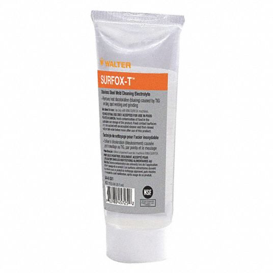 WALTER SURFACE TECHNOLOGIES, Surfox-T, 100 mL, Heavy Duty Weld Cleaning ...