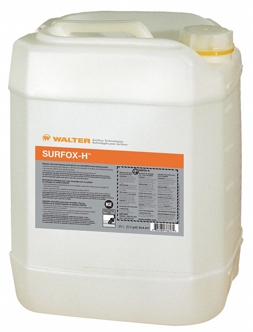 Weld Cleaning Electrolyte,5.2 G - Grainger