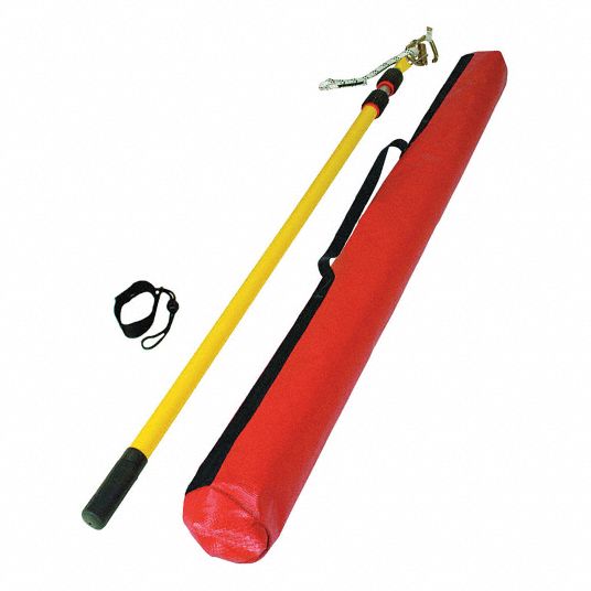 HONEYWELL MILLER, Yellow, Aluminum/Fiberglass, Rescue Pole - 38Y421|QP ...