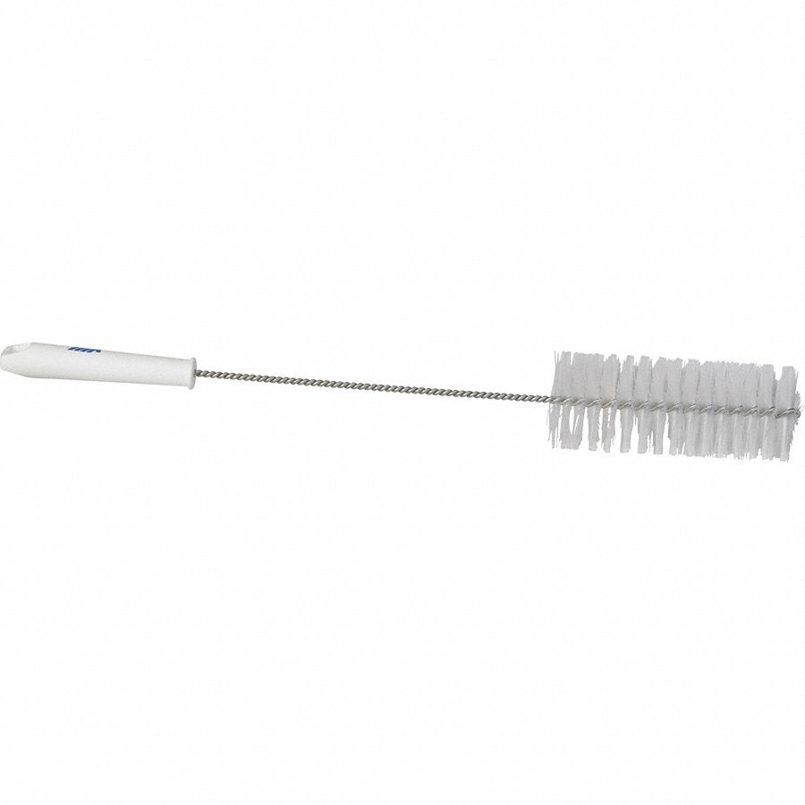 VIKAN Tube and Valve Brush: Straight Handle, Polyester Bristle, White ...