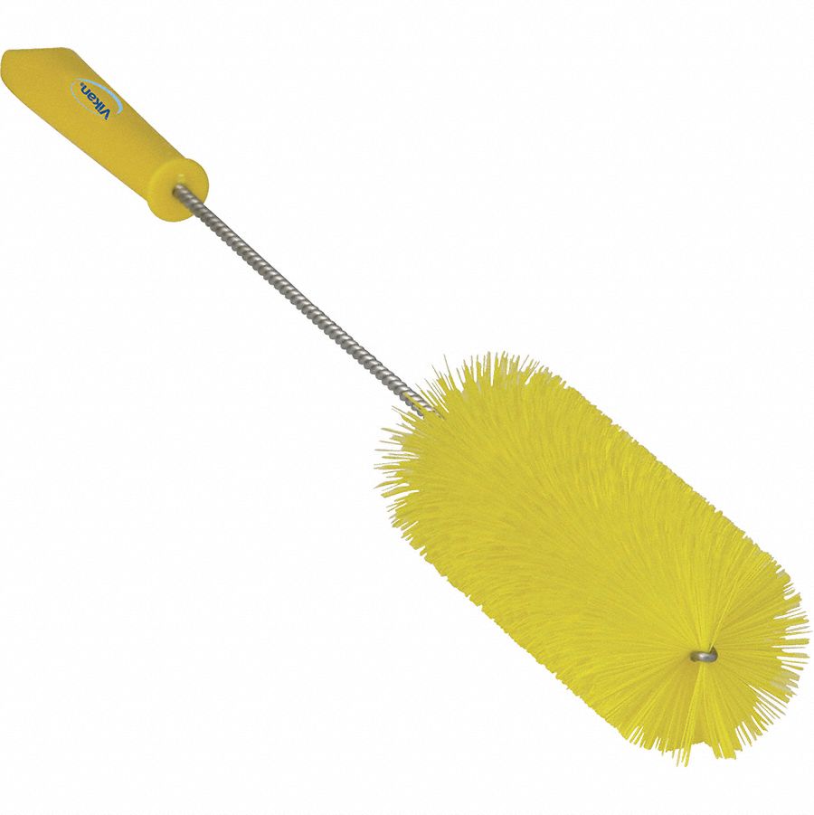 VIKAN Tube and Valve Brush: Straight Handle, Polyester Bristle, Yellow ...