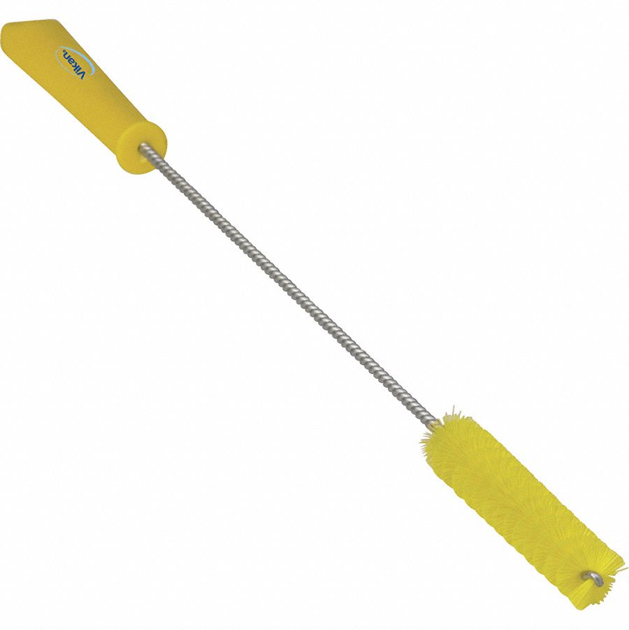 VIKAN Tube and Valve Brush: Straight Handle, Polyester Bristle, Yellow ...
