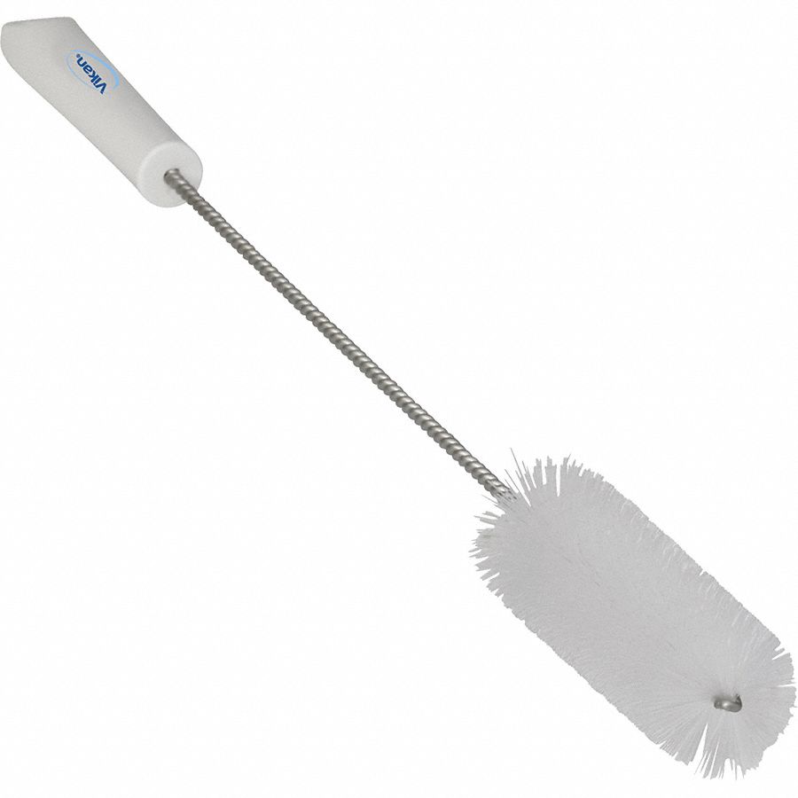 VIKAN Tube and Valve Brush: Straight Handle, Polyester Bristle, White ...
